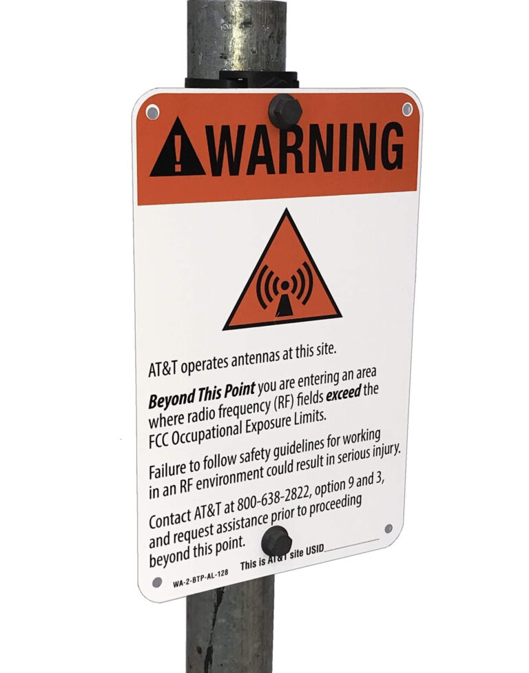 Low PIM RF Safety Signs - ConcealFab